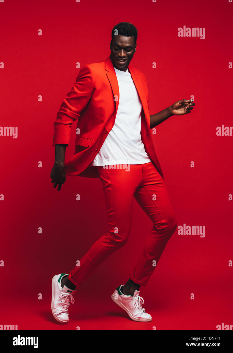 Young african man dancing in hi-res stock photography and images - Alamy