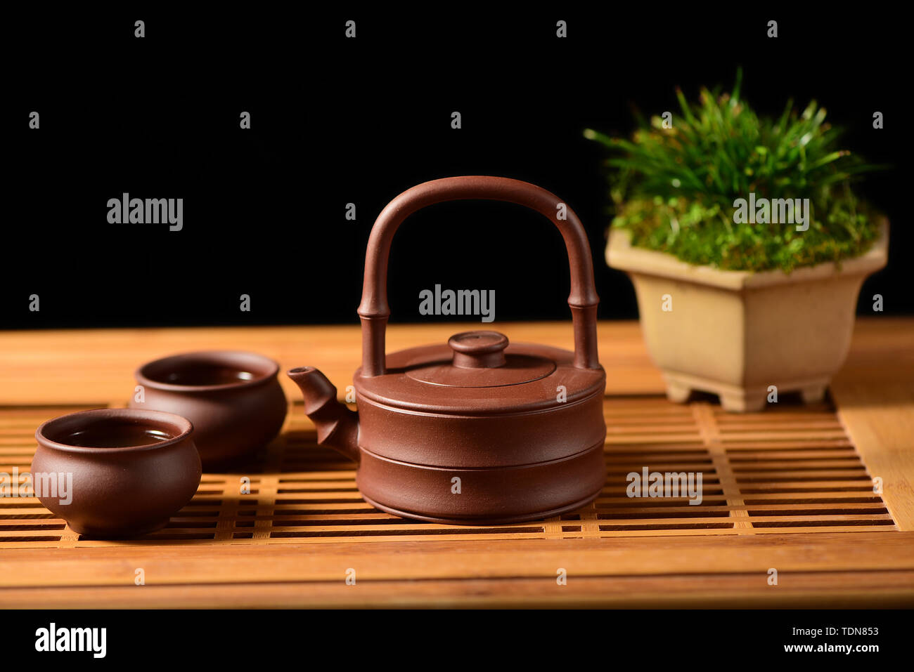 Purple sand teapot tea cup tea set tea culture tea pet Stock Photo - Alamy