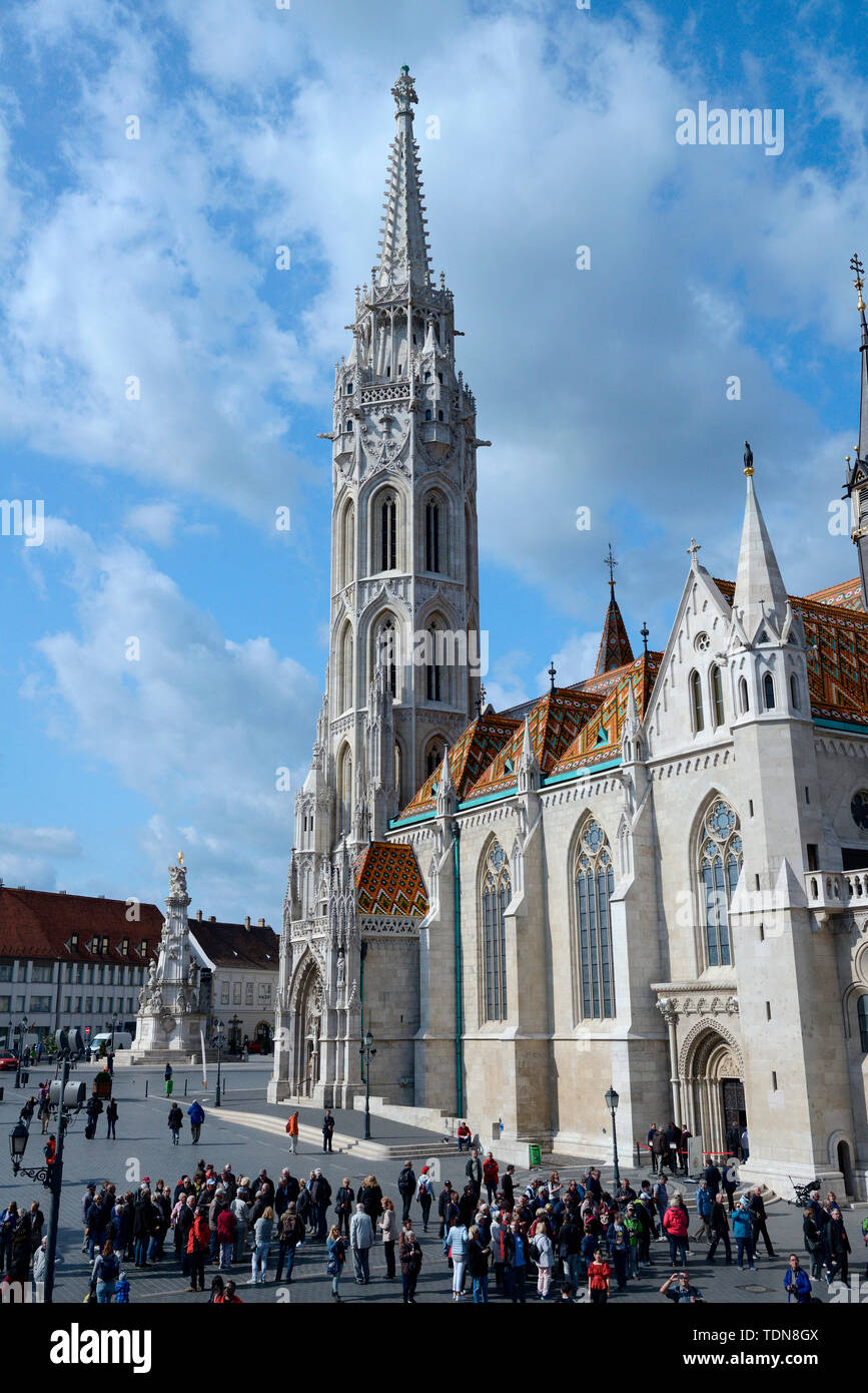 Matthiaskirche, Fischerbastei am Burgberg, Buda, Budapest, Ungarn ...