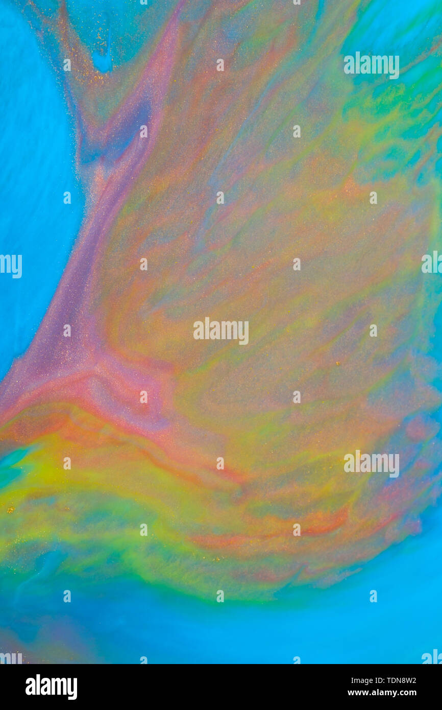 Abstract colorful background, acrylic pigment texture Stock Photo - Alamy