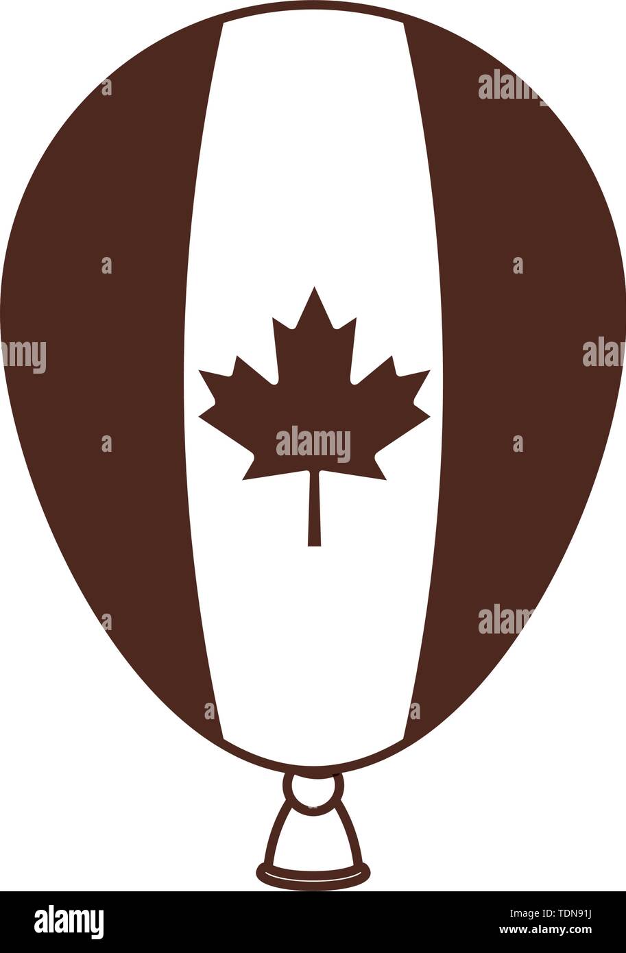 Maple leaf balloon and Canada design Stock Vector Image & Art - Alamy