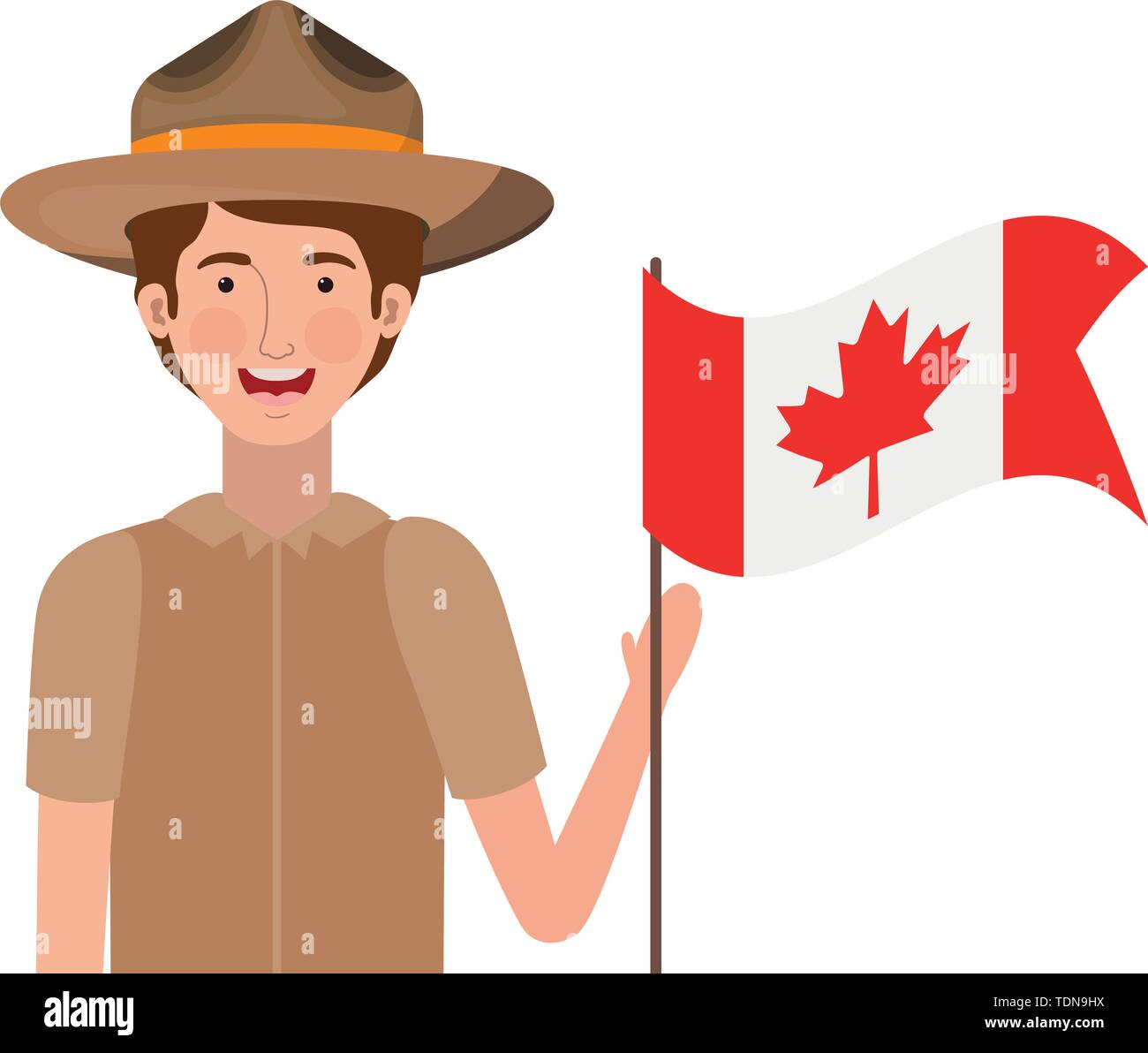 Forest ranger boy cartoon design Stock Vector Image & Art - Alamy