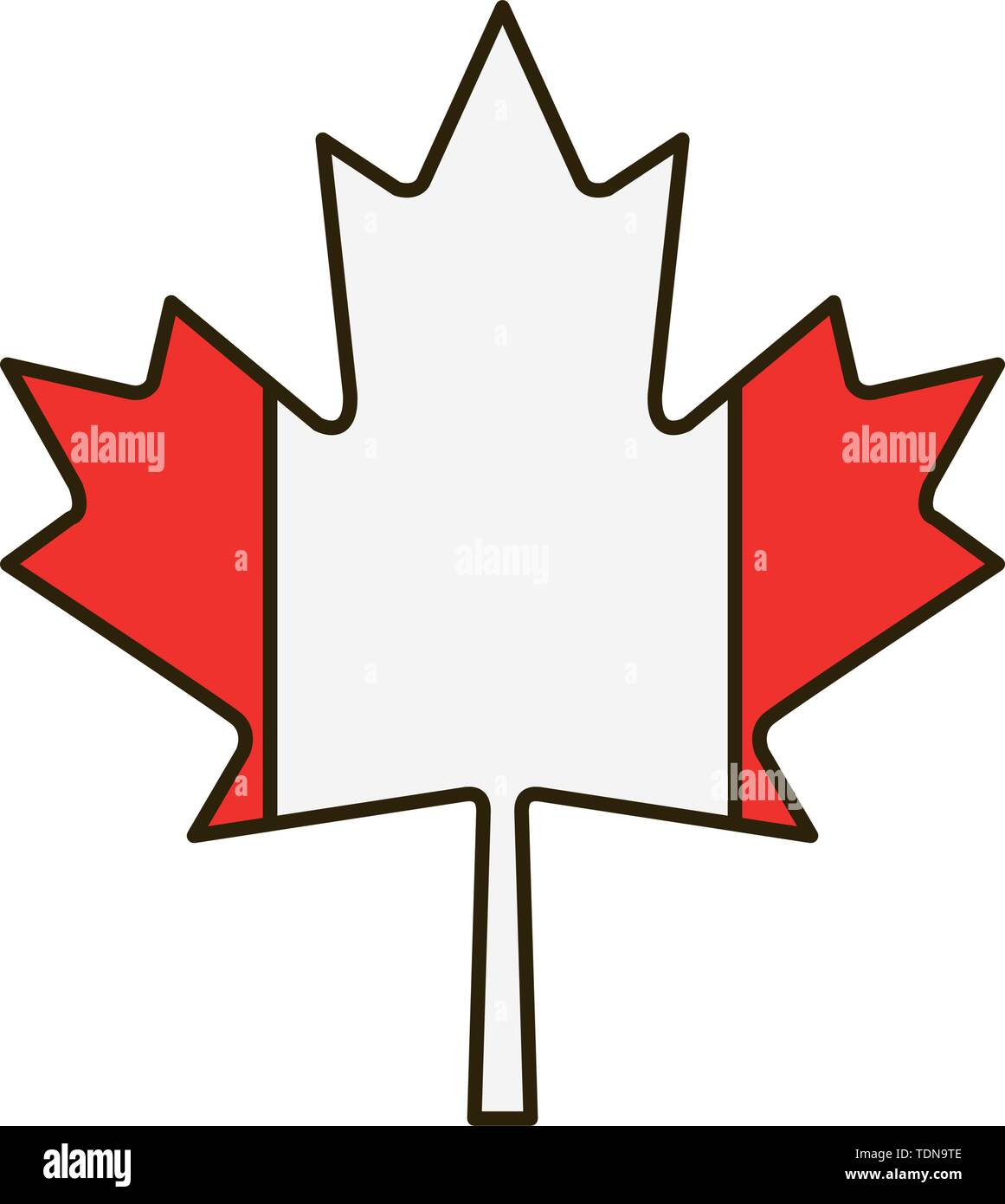 Maple leaf flag and canada symbol design Stock Vector Image & Art - Alamy