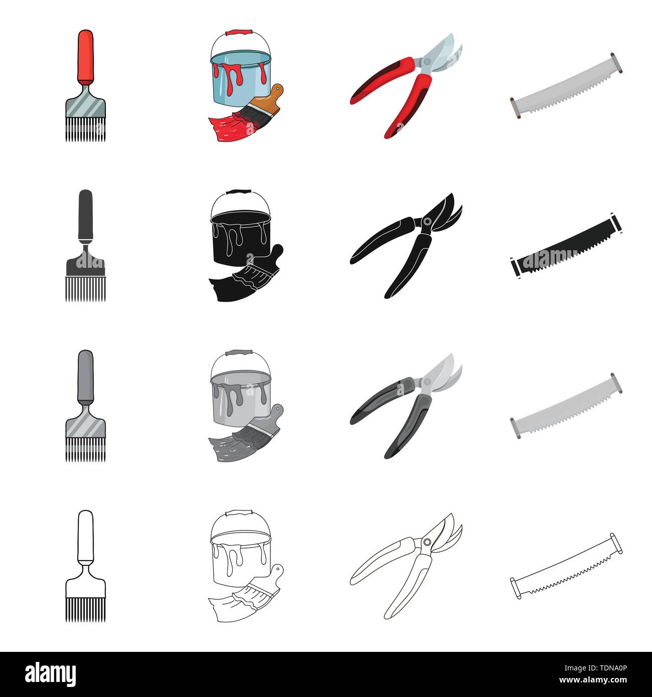 Vector design of tool and construction logo. Collection of tool and ...