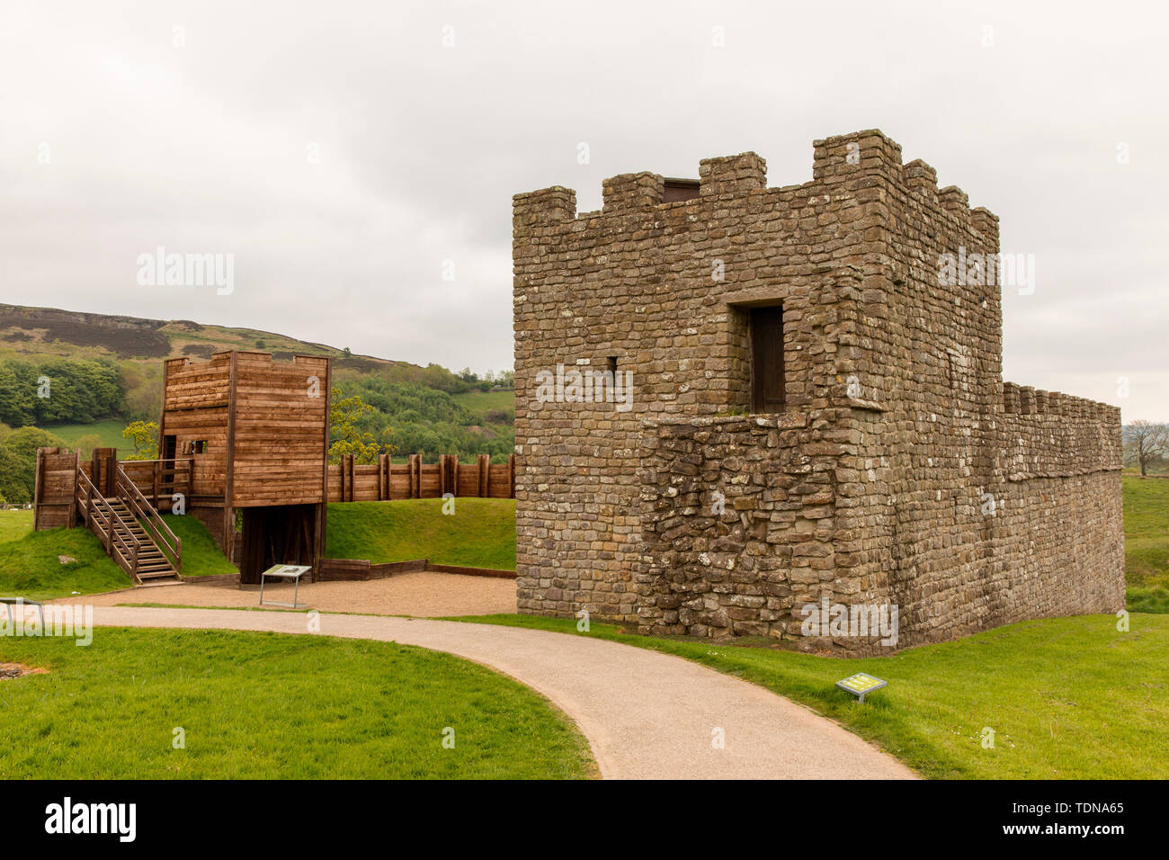 Vindolanda Roman Fort, Northumbria, UK Stock Photo - Alamy