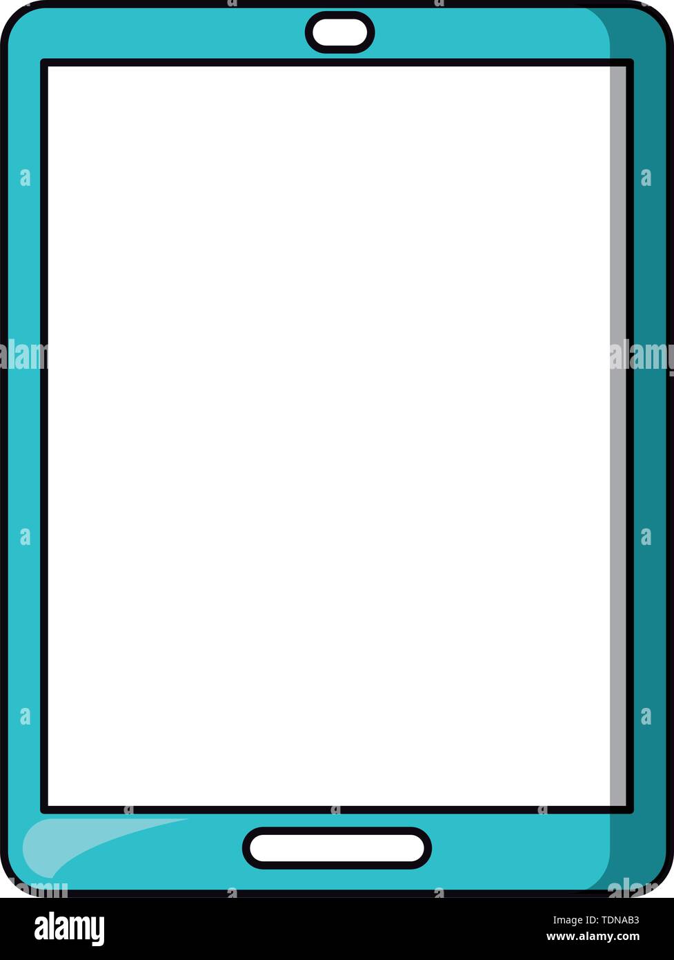 Tablet blank screen mobile computer technology Stock Vector Image & Art ...