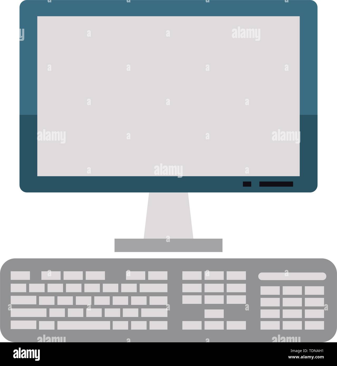 Computer monitor and keyboard technology Stock Vector Image & Art - Alamy