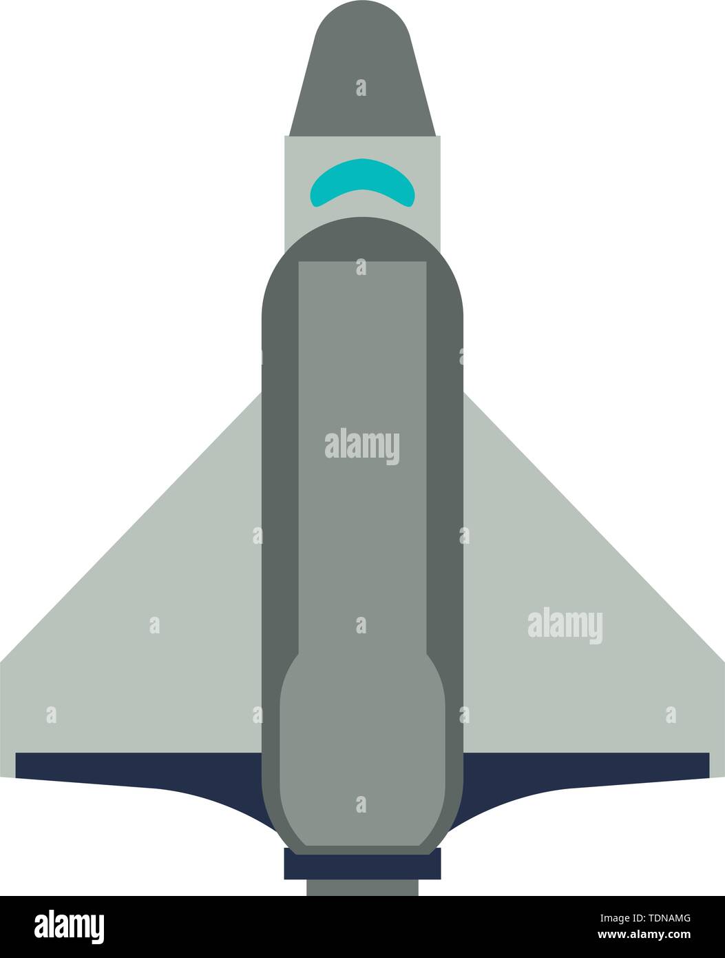 Spaceship vertical take off position symbol isolated Stock Vector Image ...