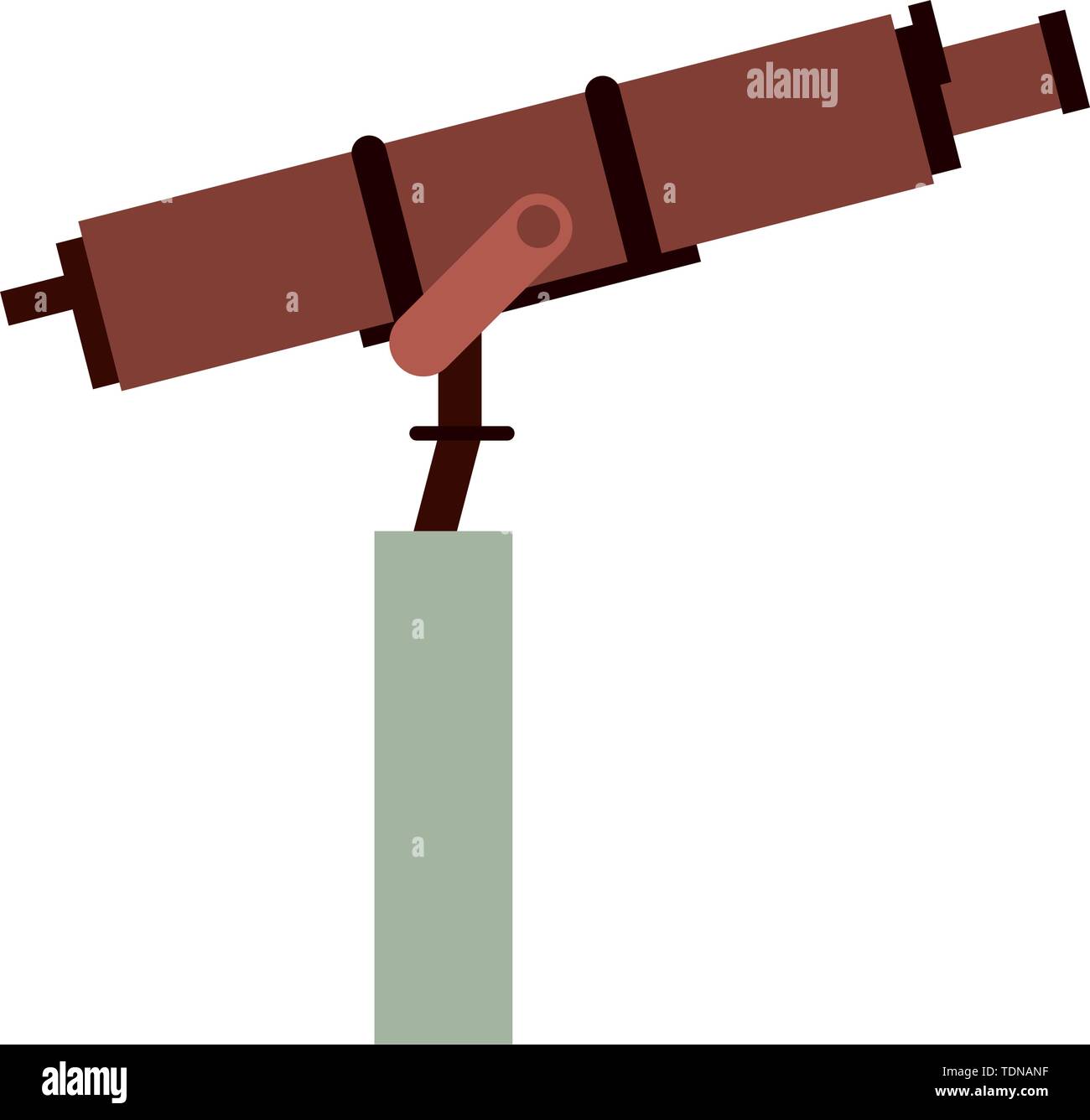 Space telescope on plataform symbol isolated Stock Vector Image & Art ...