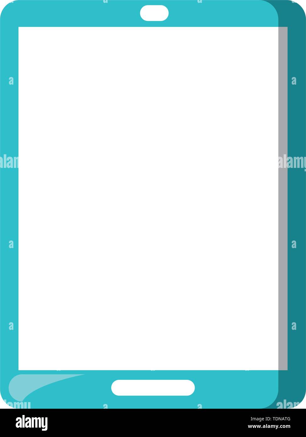 Tablet blank screen mobile computer technology Stock Vector Image & Art ...