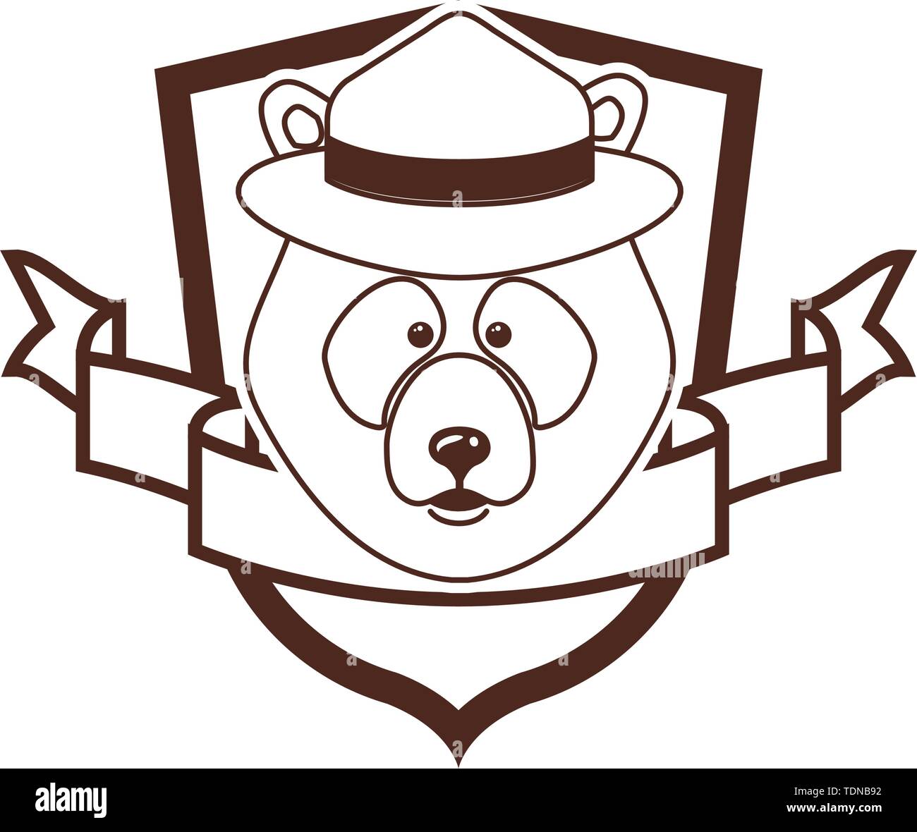 Bear forest animal of canada design Stock Vector Image & Art - Alamy