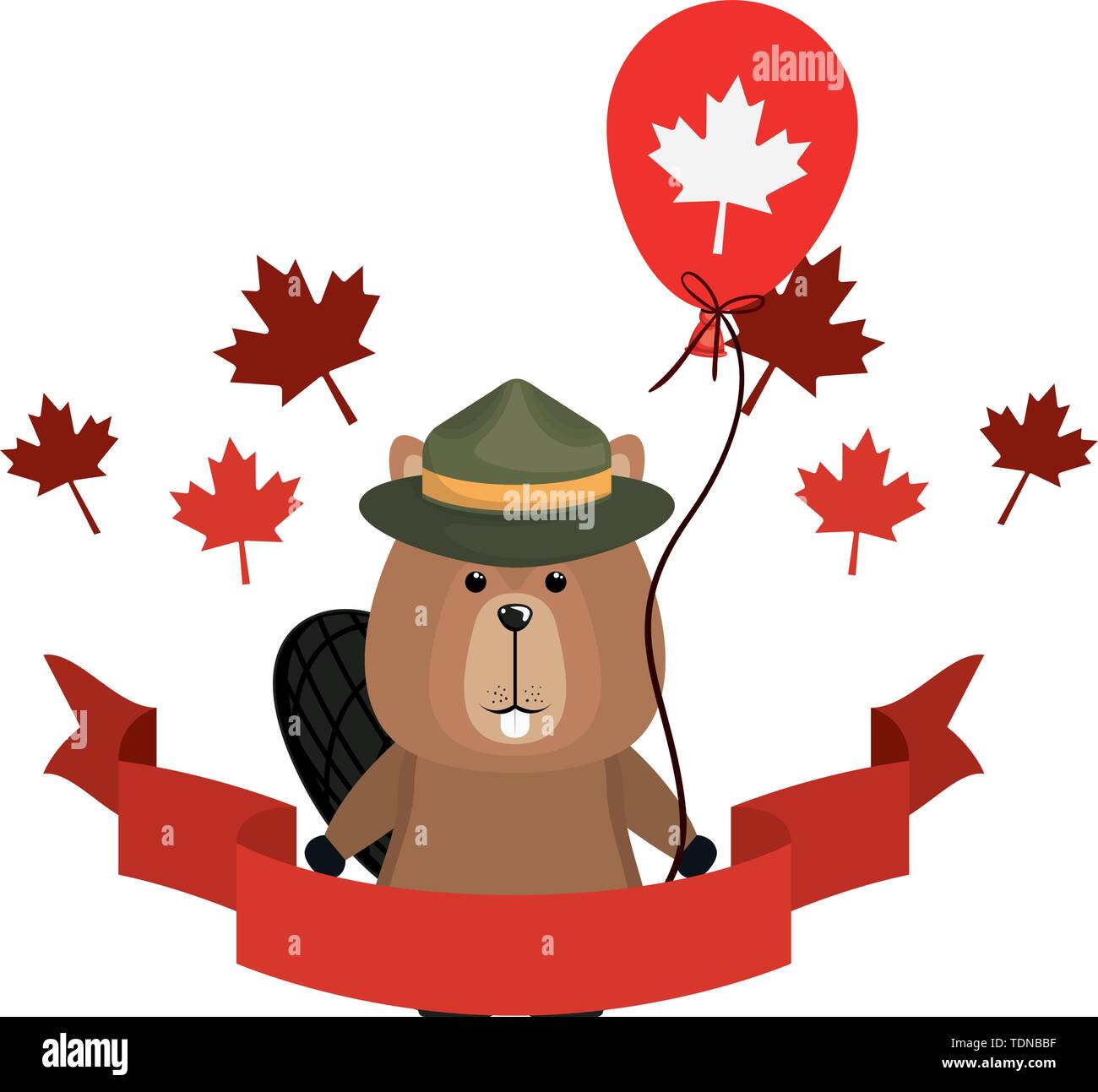 Beaver forest animal of canada design Stock Vector Image & Art - Alamy
