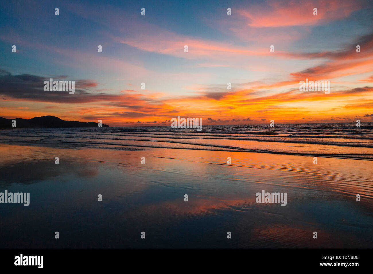 The sunset in Sabah Stock Photo - Alamy