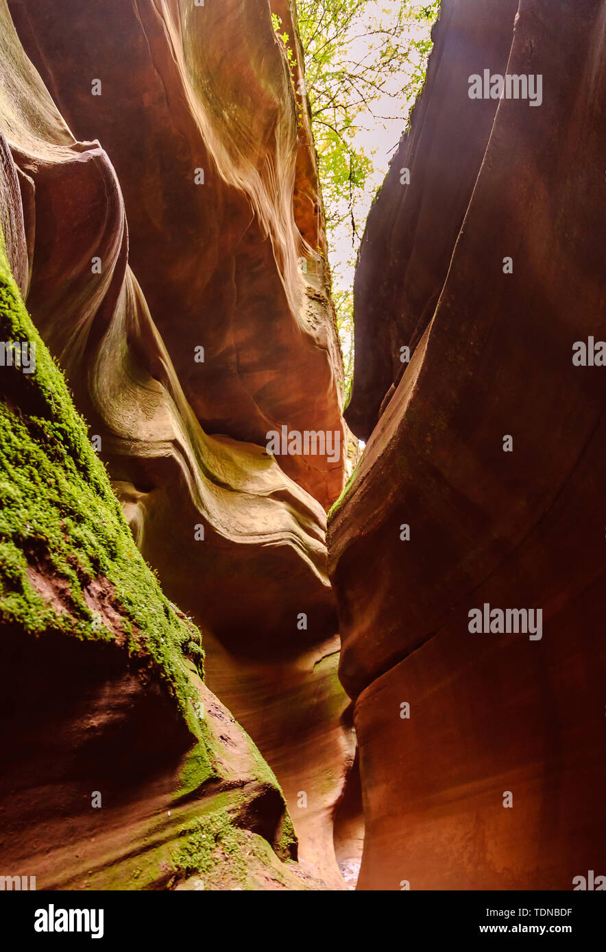 Chinese version of Antelope Canyon, Shaanxi Yucha Canyon natural ...