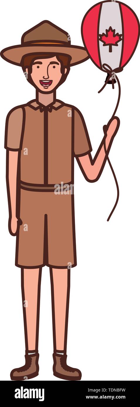 Forest ranger boy cartoon design Stock Vector Image & Art - Alamy