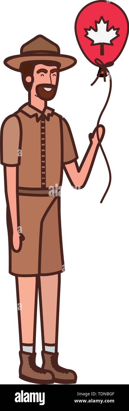 Forest ranger man cartoon design Stock Vector Image & Art - Alamy