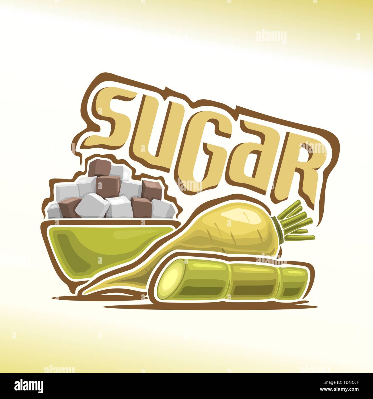 Vector logo for sugar Stock Vector Image & Art - Alamy