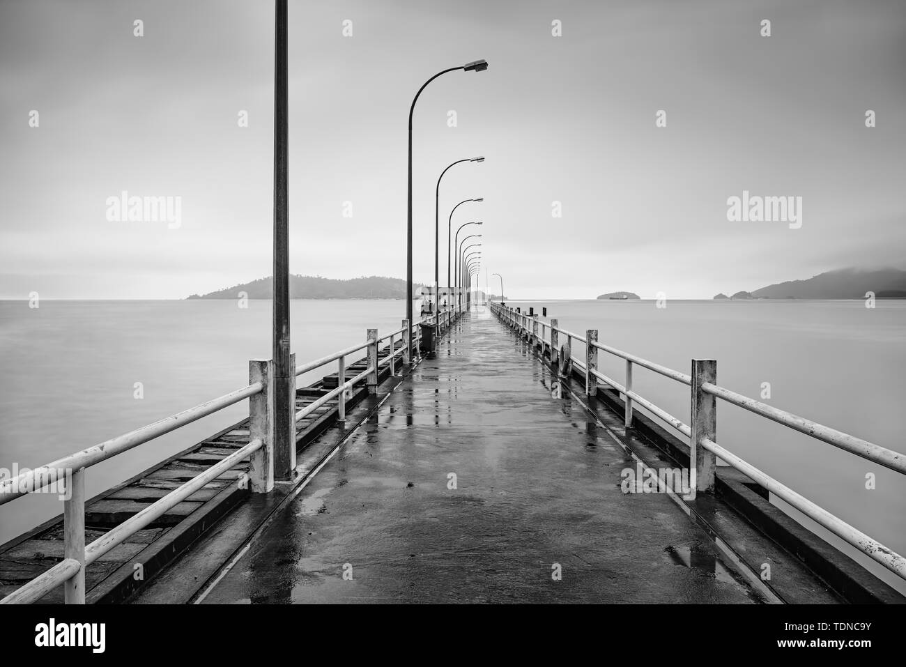 View calm water wide Black and White Stock Photos & Images - Alamy