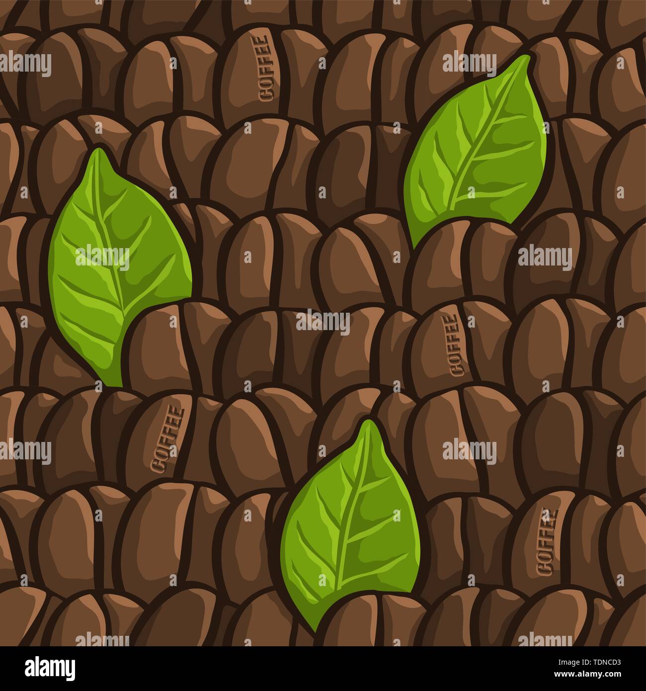 Vector coffee seamless pattern Stock Vector Image & Art - Alamy