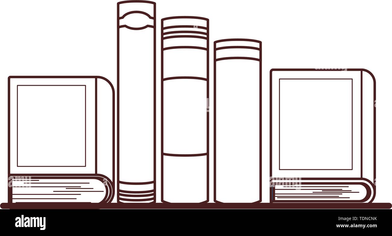 Group of books and banner pennant design Stock Vector Image & Art - Alamy