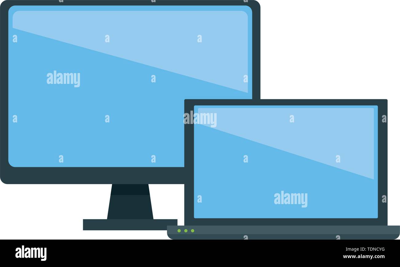 Cartoon Screen Computer Display Equipment High Resolution Stock ...