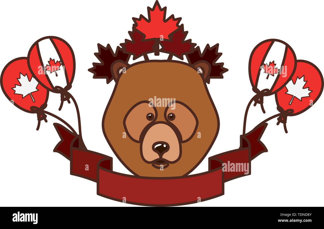 Bear forest animal of canada design Stock Vector Image & Art - Alamy