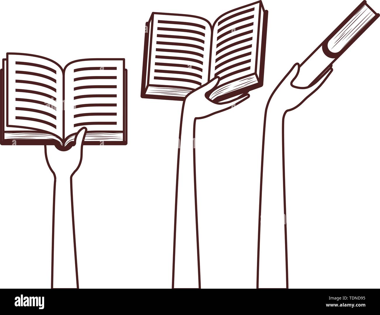 Group of books and banner pennant design Stock Vector Image & Art - Alamy
