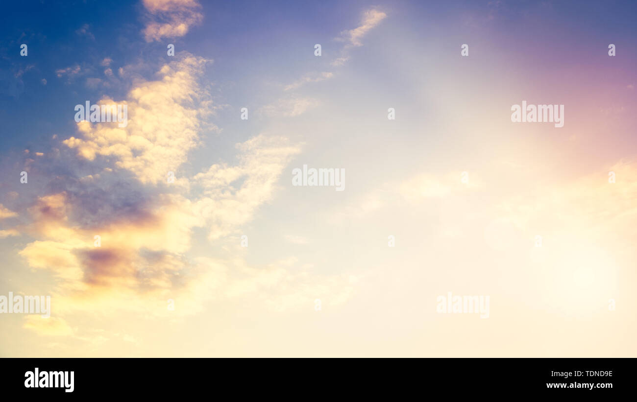 A new heaven and earth concept: Dramatic sun ray with orange sky and ...