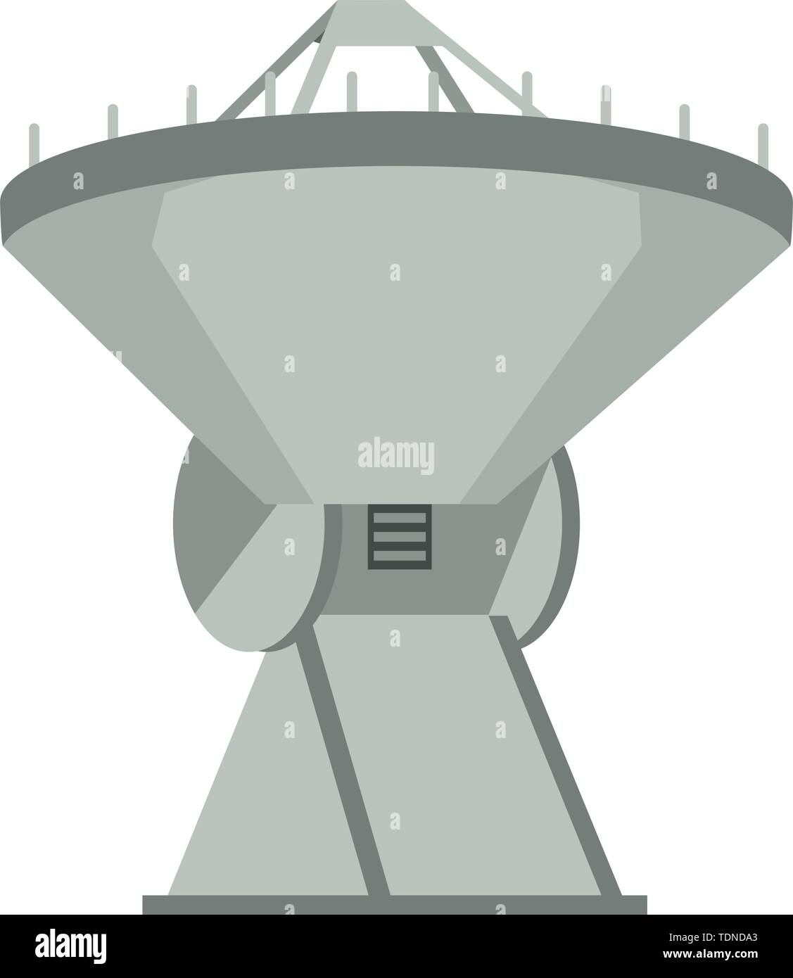 Space satellite in ground symbol isolated Stock Vector Image & Art - Alamy