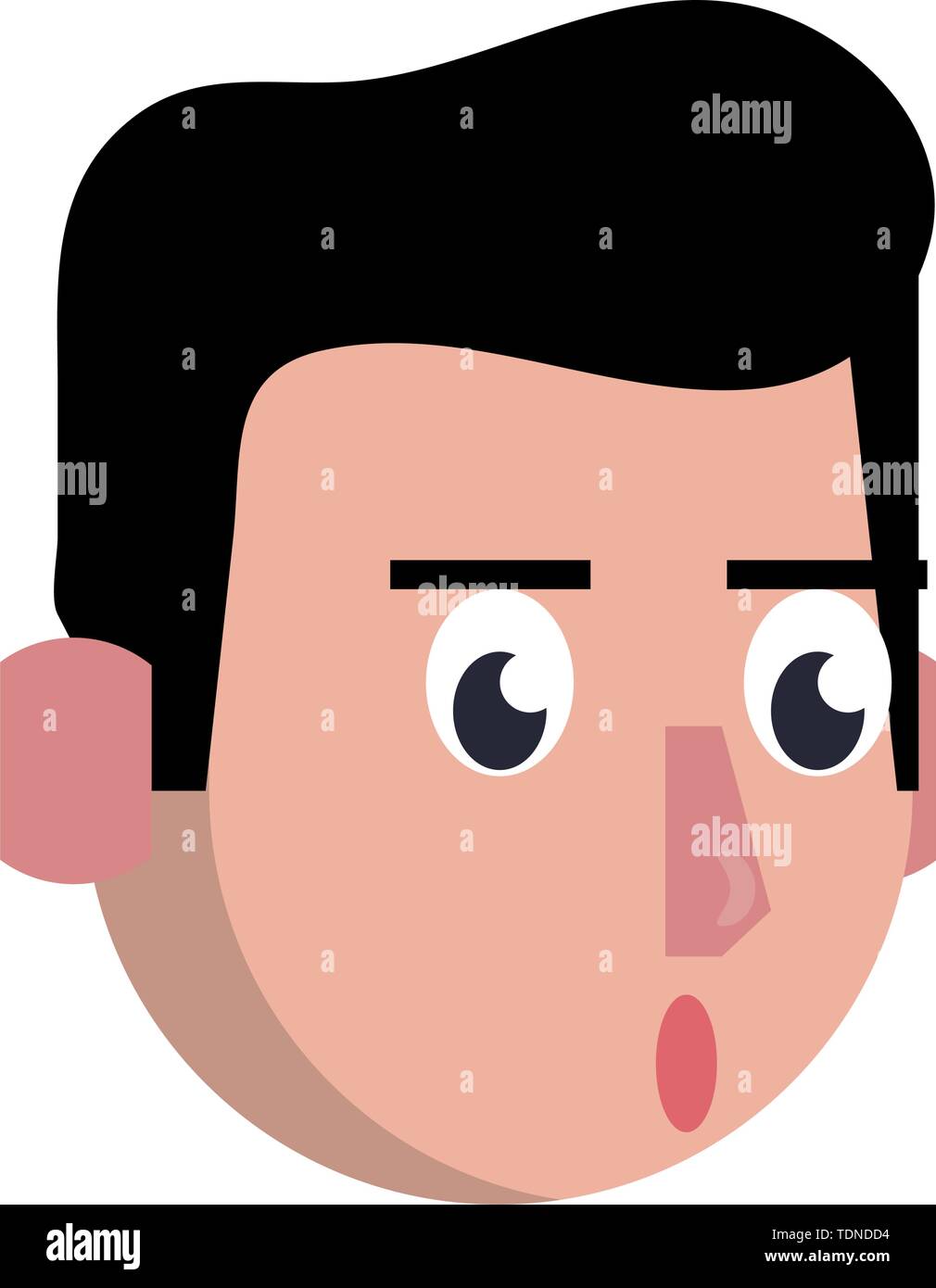 Man face head character cartoon Stock Vector Image & Art - Alamy