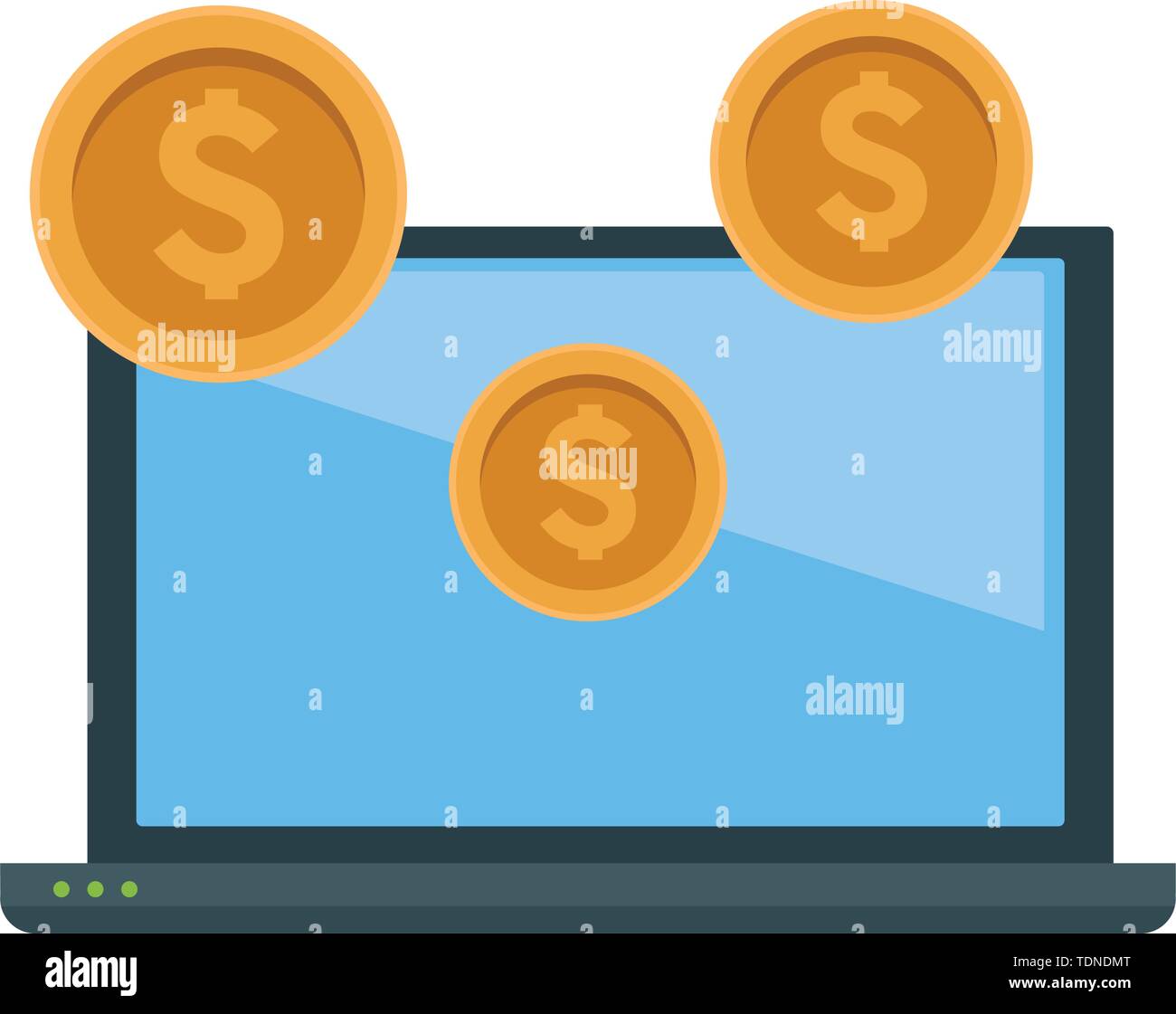 computer screen techonology icon cartoon Stock Vector Image & Art - Alamy