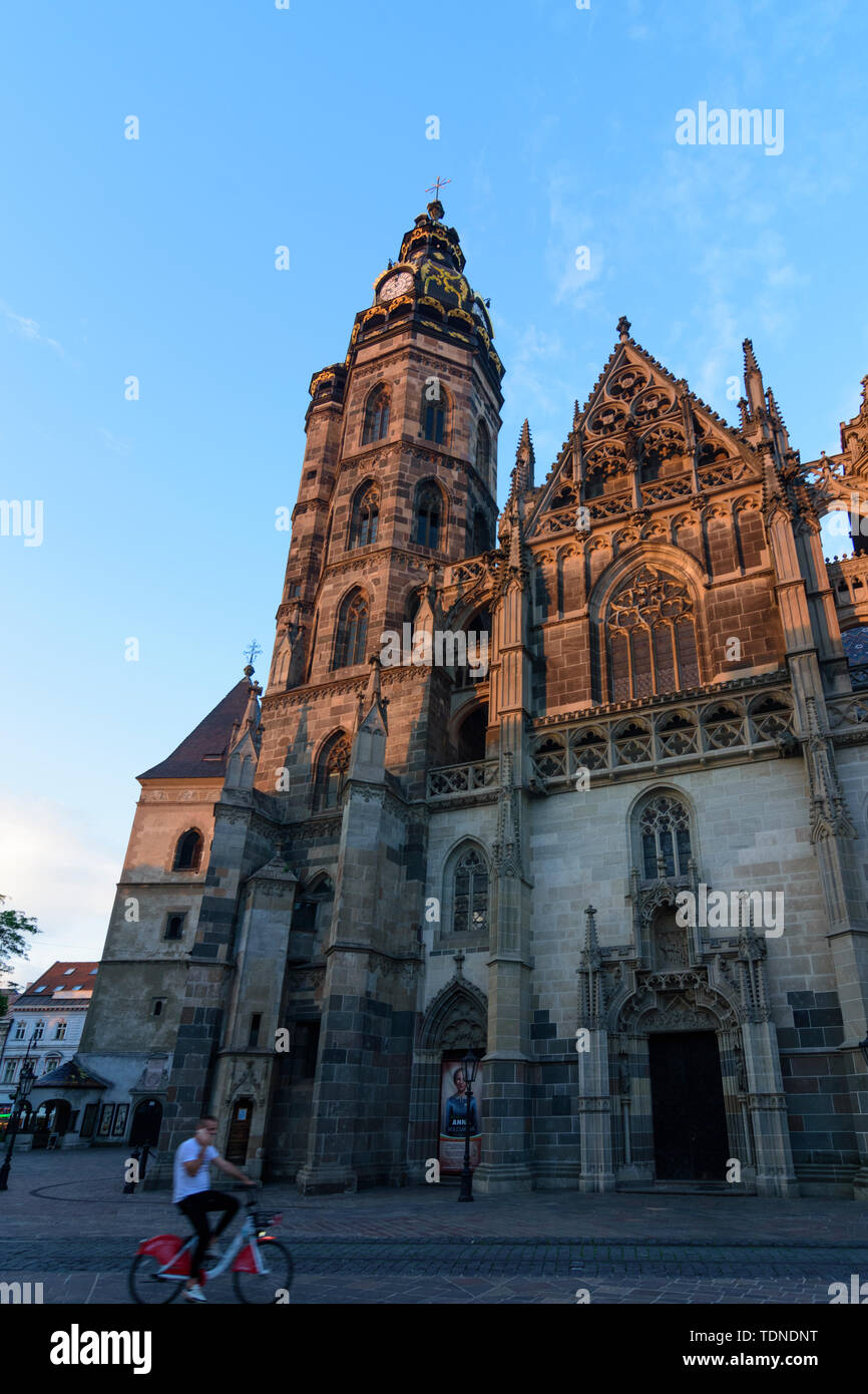 Kosice (Kaschau): St. Elisabeth's Cathedral, Urban´s Tower, main square ...