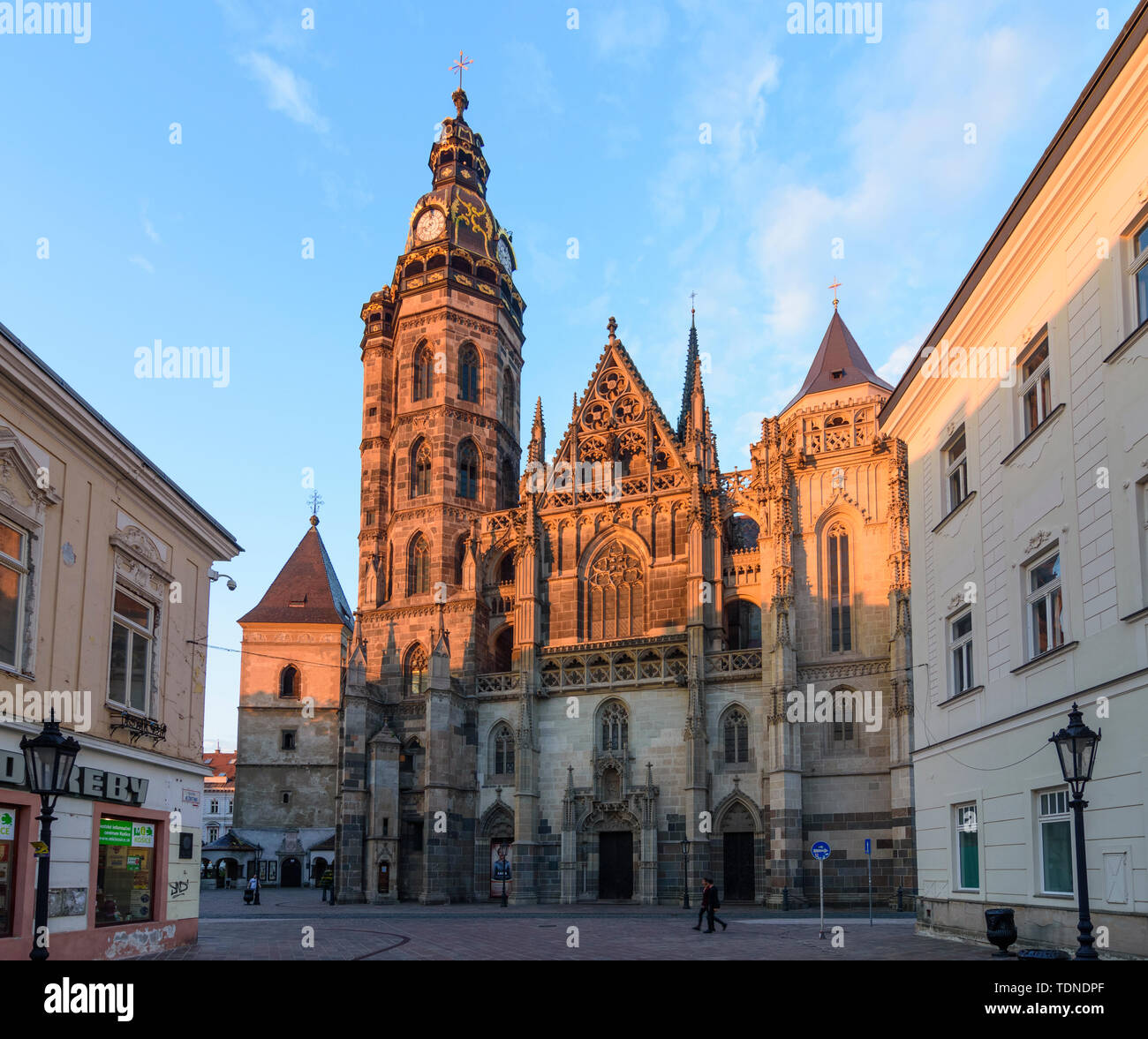 Kosice (Kaschau): St. Elisabeth's Cathedral, Urban´s Tower, main square ...