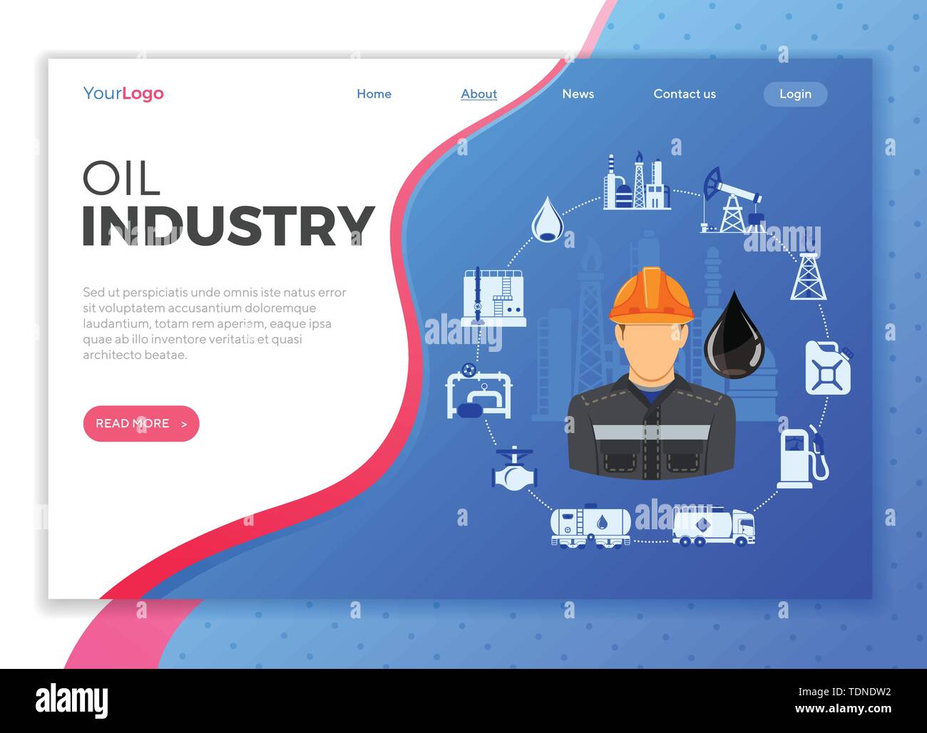 Oil Industry Concept Stock Vector Image & Art - Alamy