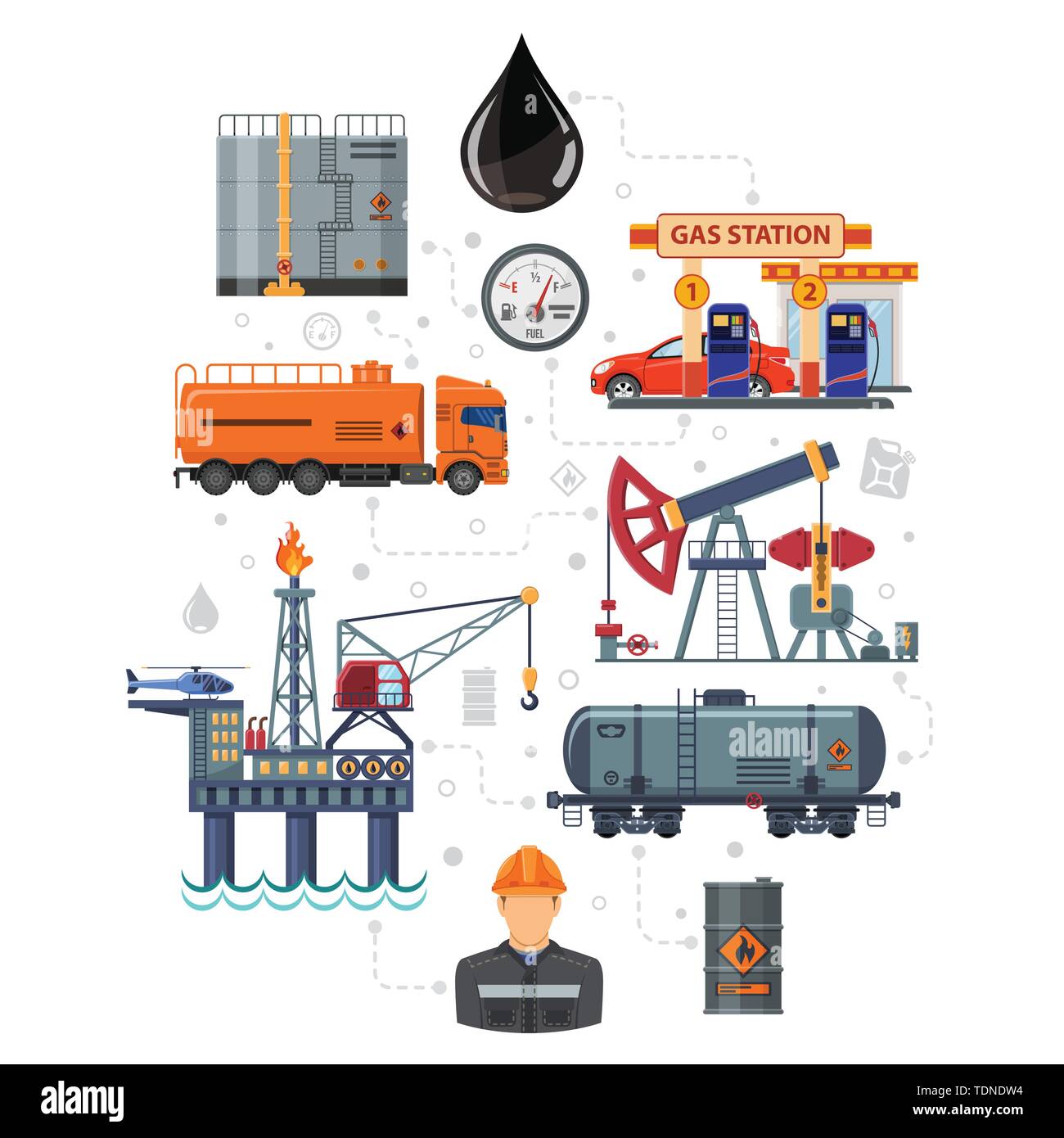 Oil Industry Infographics Stock Vector Image & Art - Alamy