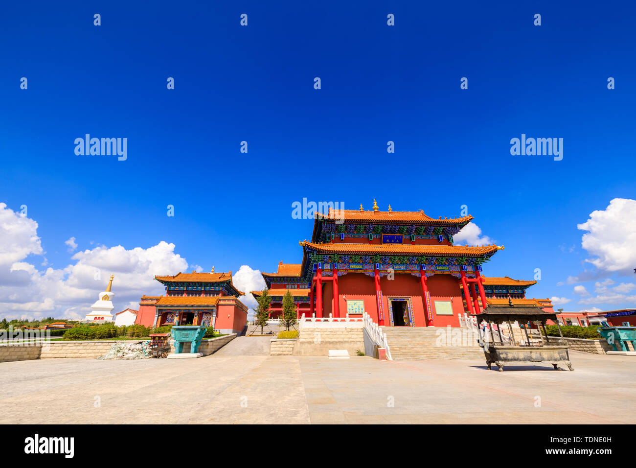 Hulunbuir Hailar Darjilin Temple, Inner Mongolia Stock Photo - Alamy