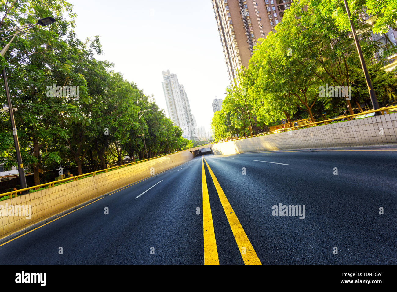urban road in modern city Stock Photo - Alamy