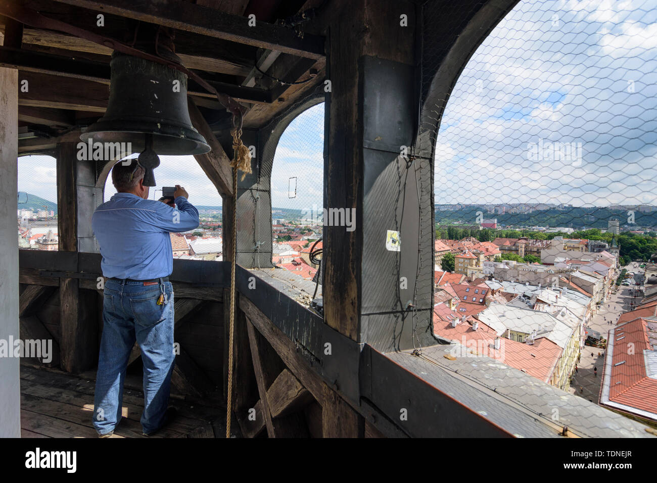 Kosice (Kaschau): view from St. Elisabeth's Cathedral tower in ...