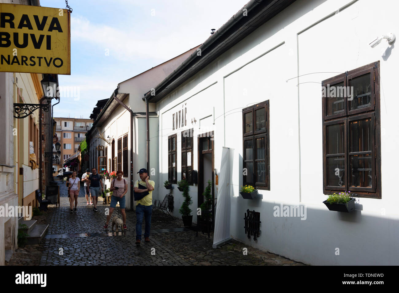 Kosice (Kaschau): Craftsman´s Row street Hrnciarska in , , Slovakia ...