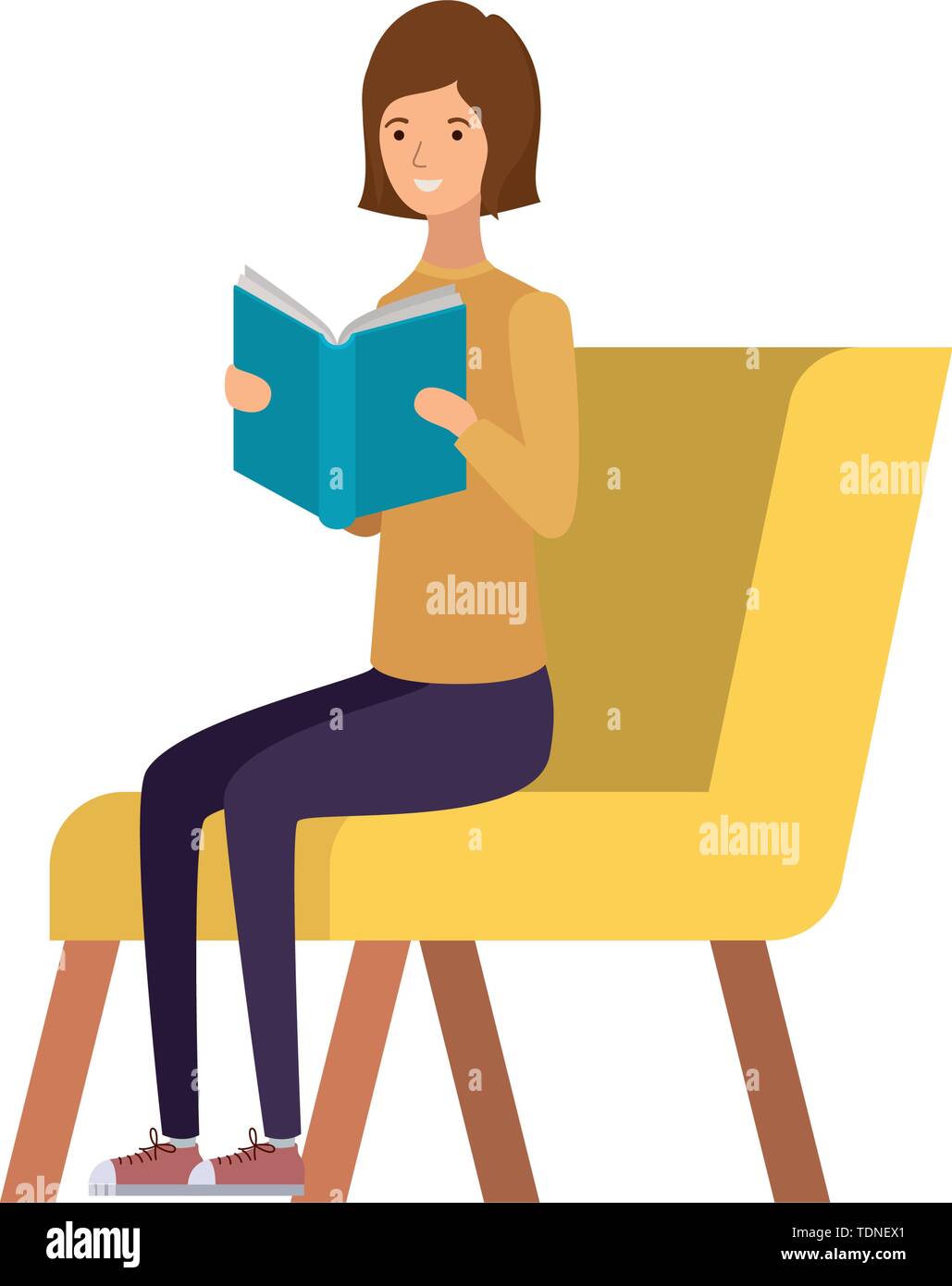 Hands woman sitting on Stock Vector Images - Alamy