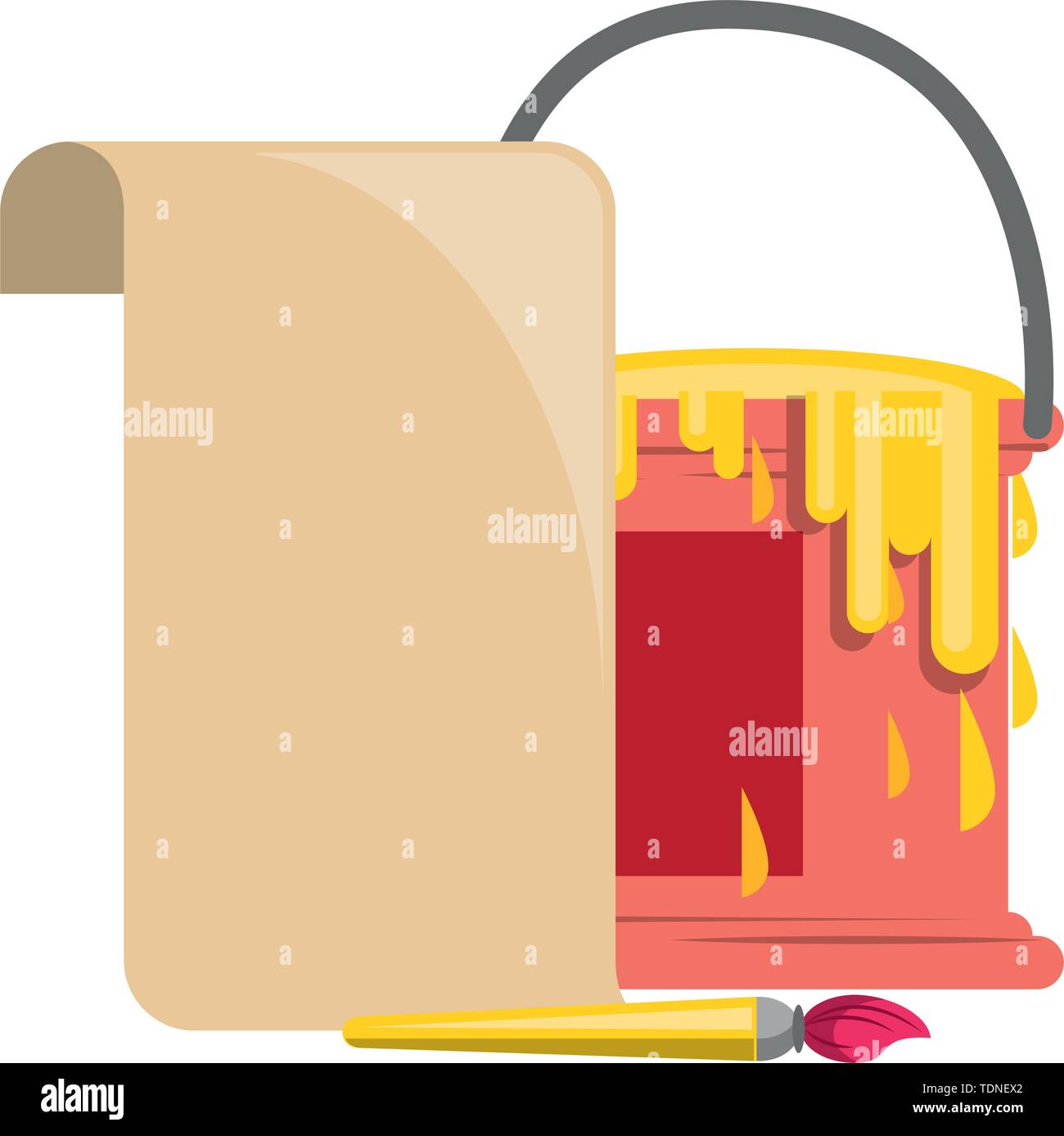 Pencil bucket Stock Vector Images - Alamy
