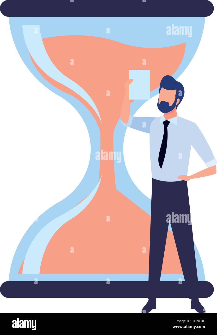 hourglass sand timer icon cartoon Stock Vector Image & Art - Alamy