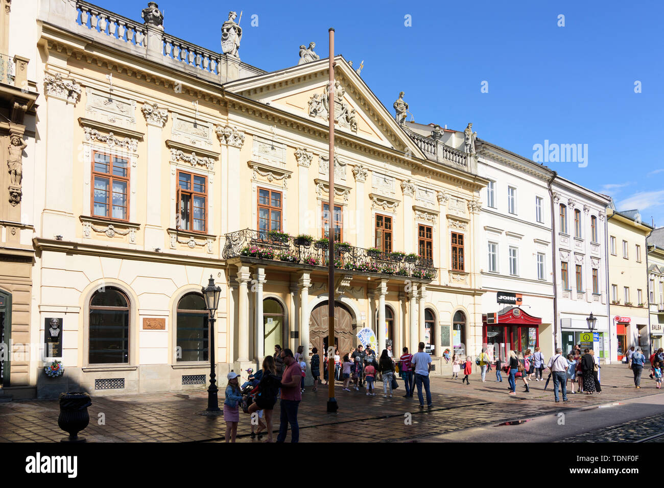 Kosice (Kaschau): main square Hlavna, Old Town Hall in , , Slovakia ...