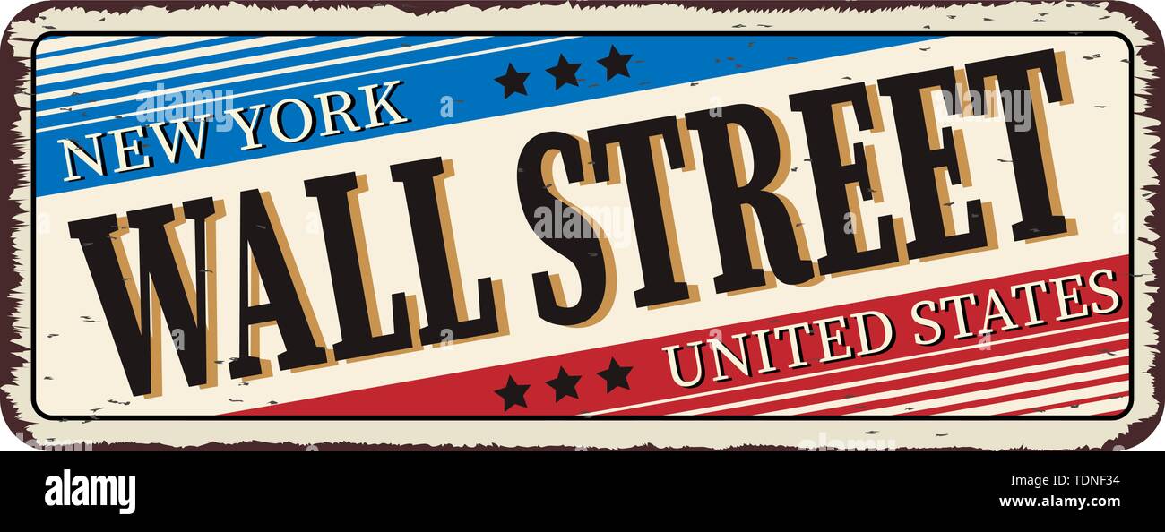 Wall Street Sign Vector