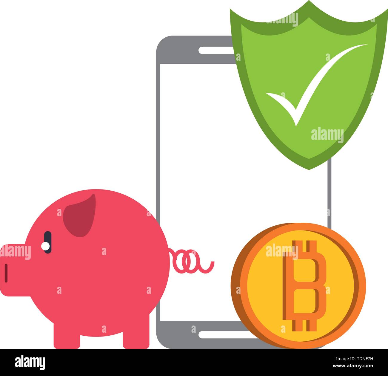 Bitcoin cryptocurrency online payment symbols Stock Vector Image & Art ...