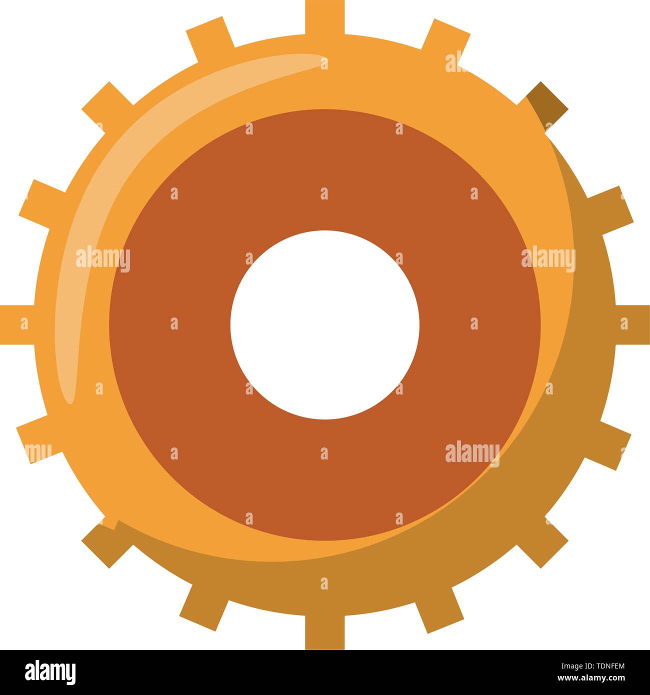 Gear machinery piece symbol isolated Stock Vector Image & Art - Alamy