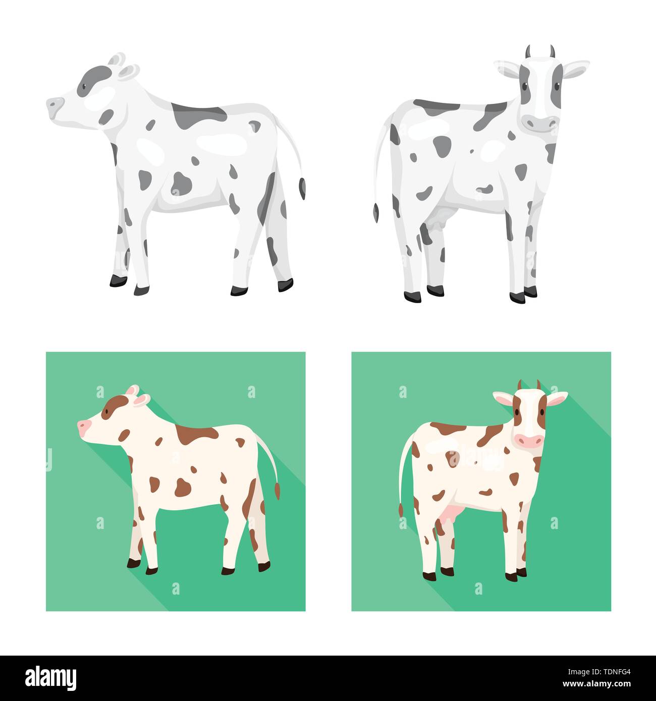 Vector design of breeding and kitchen symbol. Collection of breeding ...