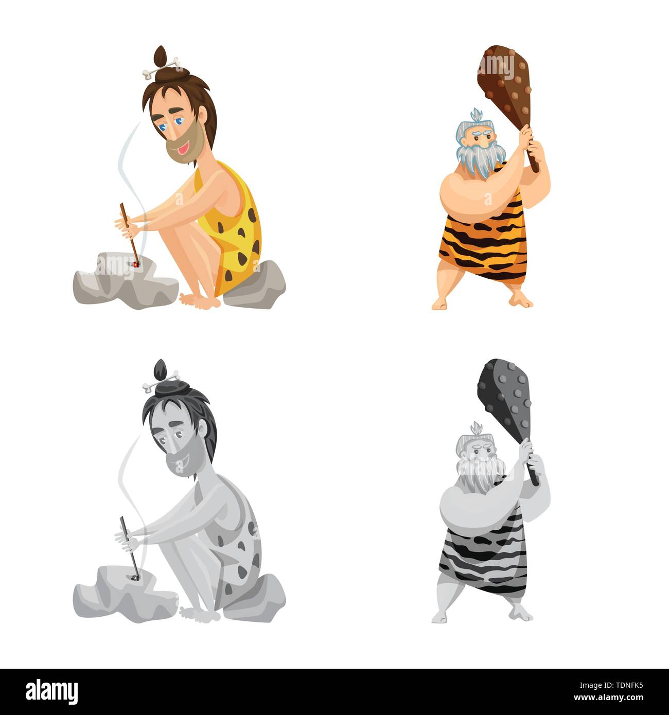 Vector design of evolution and prehistory sign. Collection of evolution ...