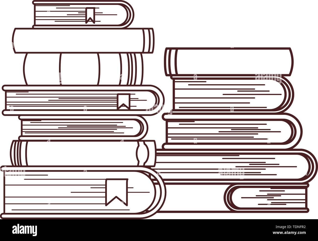 Group of books and banner pennant design Stock Vector Image & Art - Alamy