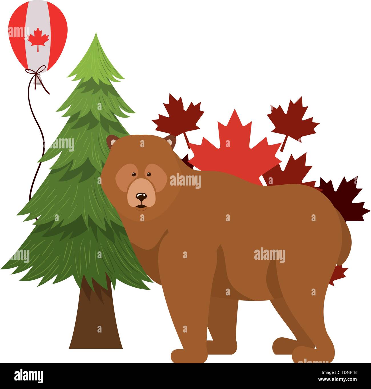 Bear forest animal of canada design Stock Vector Image & Art - Alamy